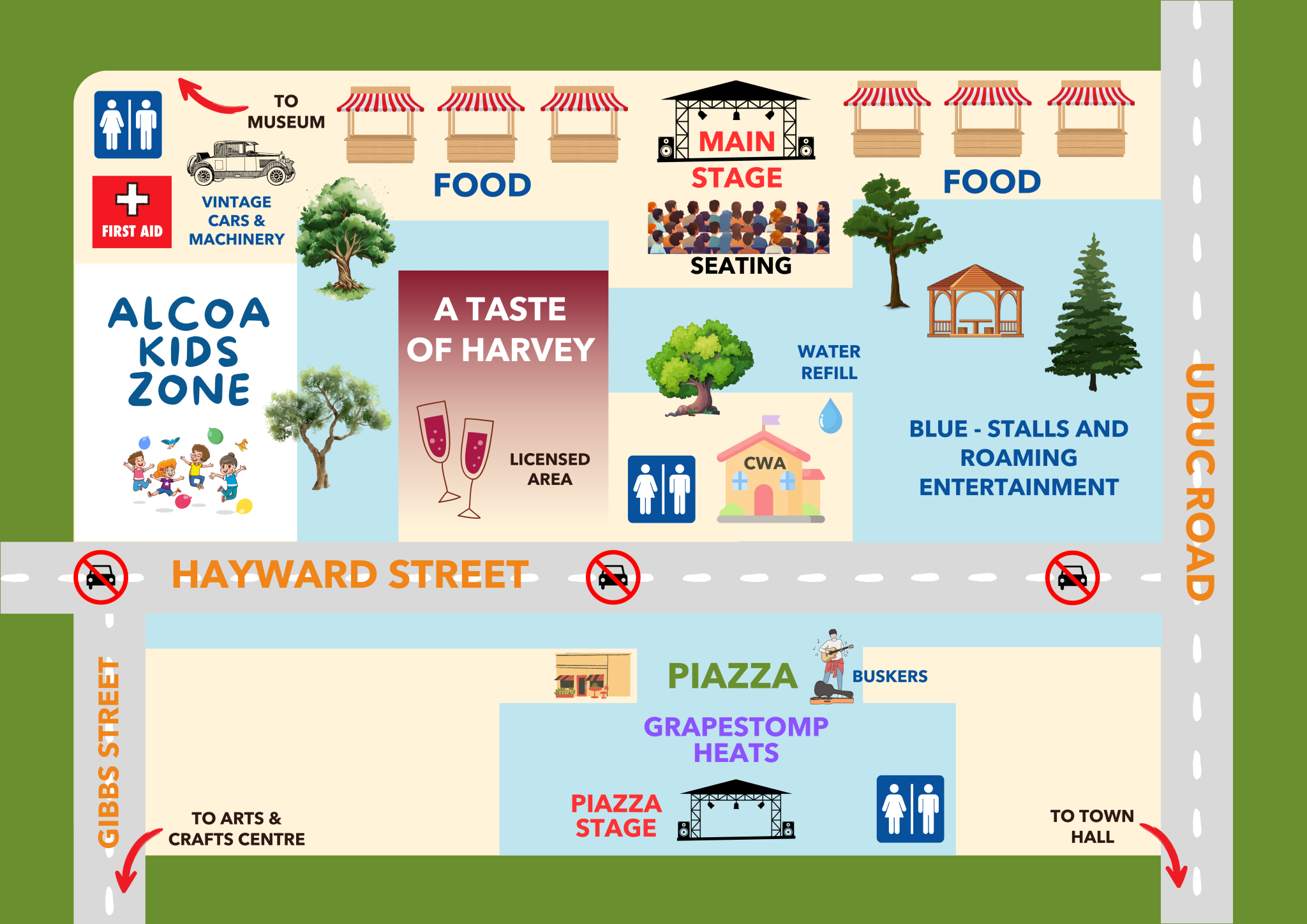 Map – Harvey Harvest Festival